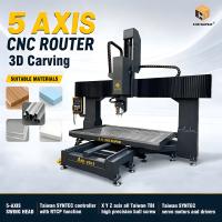 China Multi-Material 5 Axis CNC Router 360-Degree Full Rotation Machining for sale