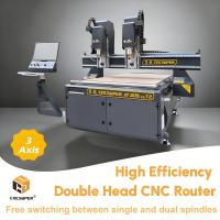 China Dual Z Axis CNC Wood Router Machine High Efficiency Gantry Moving for sale