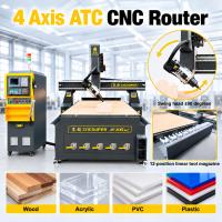 China 4 Axis ATC CNC Router For 3D Wood Carving And Mold Making for sale