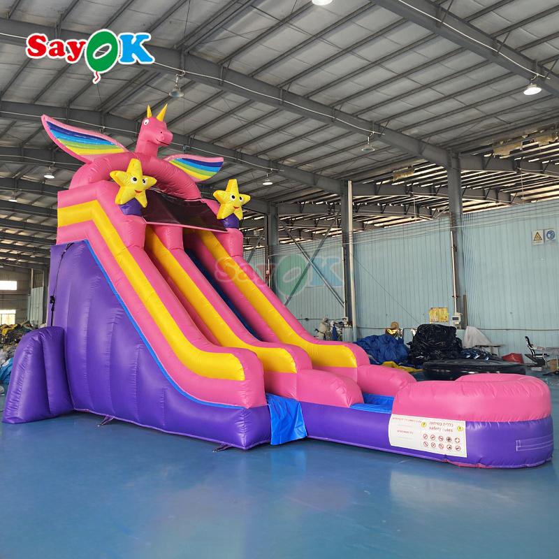 unicorn inflatable slide