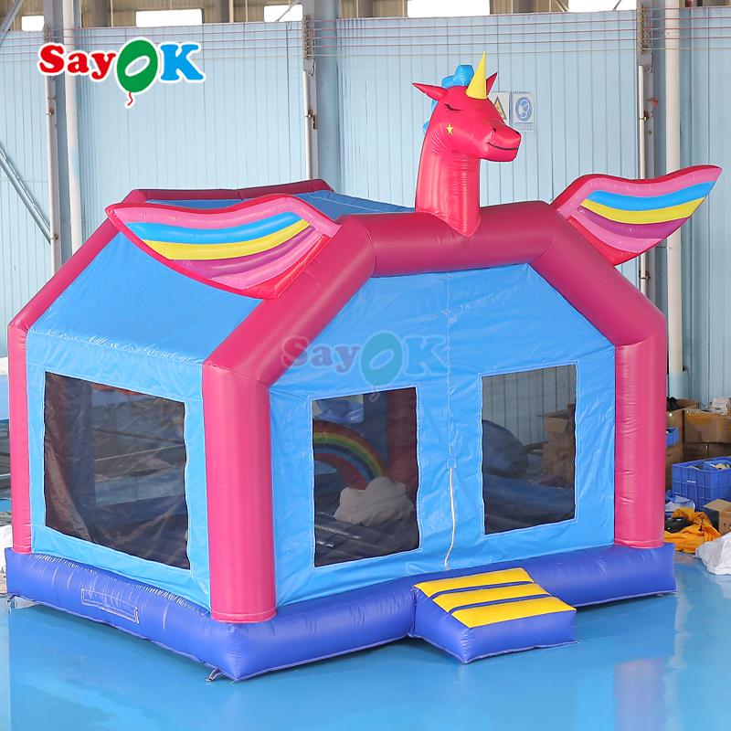 unicorn inflatable bounce house