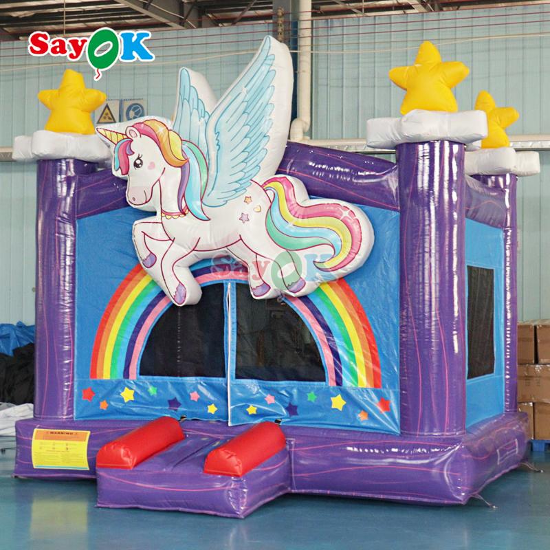 unicorn inflatable bounce house