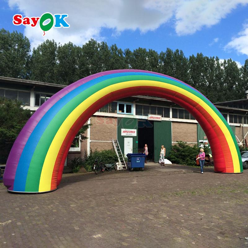 rainbow inflatable arch