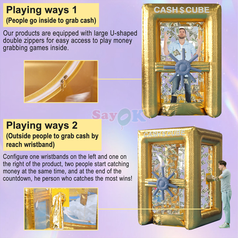 inflatable money booth