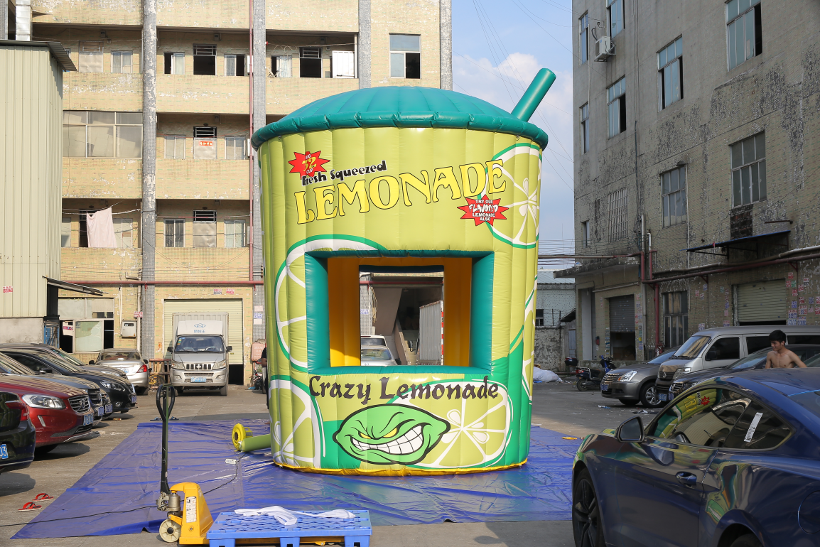 inflatable lemonade booth