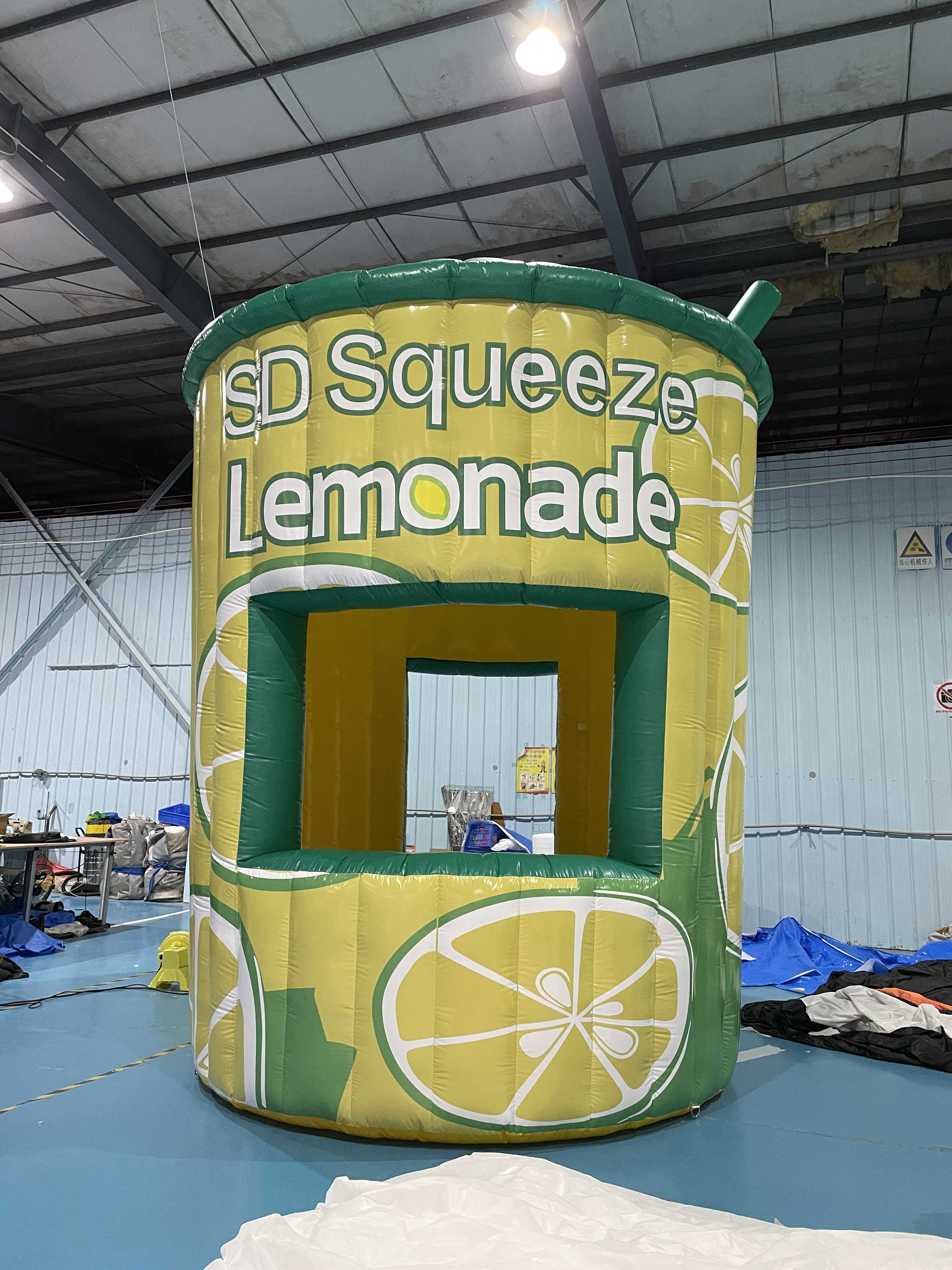 inflatable lemonade booth