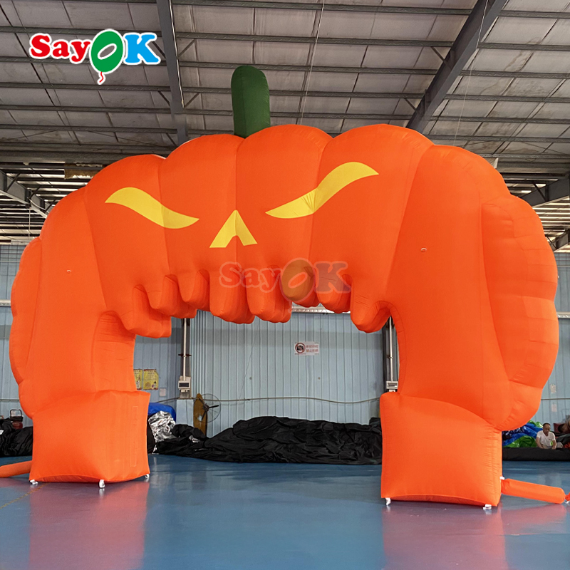 inflatable pumpkin arch
