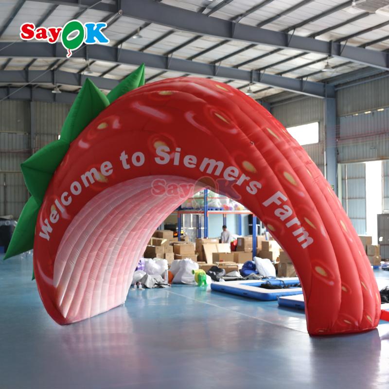 strawberry inflatable arch