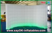 China 3m x 2m Inflatable LED Photo Booth Wall with White Lighting - 210D Oxford Cloth Construction for sale