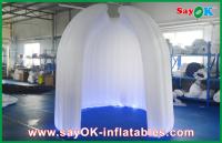 China Inflatable Photo Booth 4m x 2.5m Vaulted White LED with Blower for Events for sale