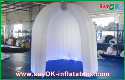 China Inflatable Photo Booth 4m x 2.5m Vaulted White LED with Blower for Events for sale