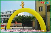 China Customized Inflatable Rainbow Arch 6x3m Fire Proof Finish Line for Sports Games for sale