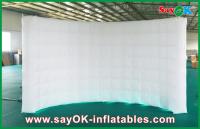 China White Inflatable Wall Backdrop with LED Lights 3x2m for Wedding Party Decoration for sale