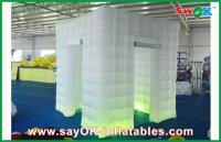 China Portable Inflatable Photo Booth Cabinet 2.4m x 2.4m x 2.5m with LED Lighting for Wedding Party for sale