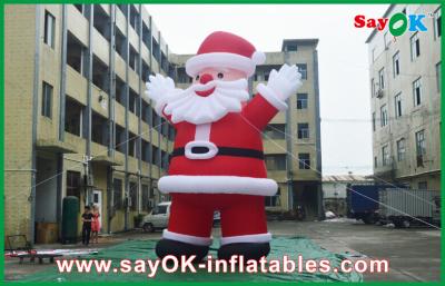 China Outdoor Giant Inflatable Santa Claus Christmas Decoration Custom Size Oxford Cloth PVC for sale