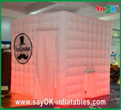 China Inflatable Photo Booth 2.4x2.4x2.5m Portable LED Cube with Remote Control for Events for sale
