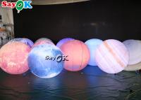 China LED Huge Hanging Inflatable Lighting Decoration Eight Planets PVC Material for sale