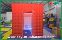 China Inflatable Photo Booth Cube Tent 2.4m x 2.4m x 2.5m with LED Lights for Wedding Party for sale