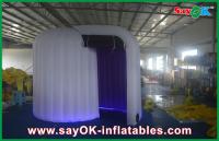China Inflatable Photo Booth 7.9x7.9x8.2ft Purple Round with Black Covers CE Certified for sale
