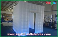 China Inflatable Photo Booth 2.4x2.4x2.5m with LED Lights and Logo Printing for Wedding Party for sale