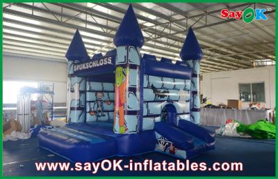 China Commercial Grade PVC Inflatable Bounce Castle 4x4m Halloween Pumpkin for Kids Party Rental for sale