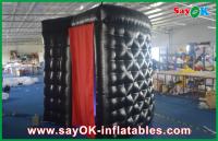 China Inflatable Photo Studio Black PVC Coating 2.5m Photo Booth Stage Decoration Customized for sale