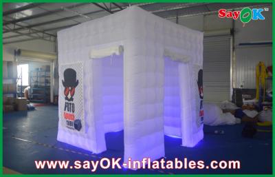 China Inflatable Photo Booth 2.4x2.4x2.5m with 2 Doors CE UL Certified for Party Rental for sale