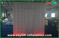 China Inflatable Photo Booth 2.4x2.4x2.5m with LED Lights for Graduation Party Rental for sale