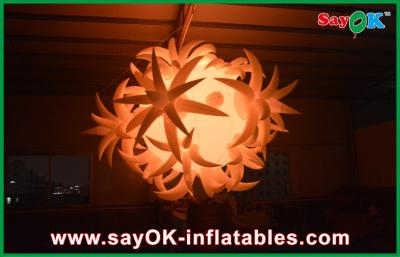 China 1.5m Inflatable LED Ball with Flower for Wedding Party Decoration Outdoor Advertising for sale