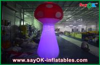 China Inflatable Easter Decoration Mushroom with Ground Blower 190T Oxford Cloth LED Light for sale