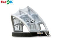China Custom Large Inflatable Stage Tent 4.5x4.0x4.75m PVC Blow Up Podium Tent for Outdoor Events for sale