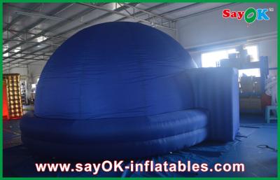 China 5m Diameter Blue Inflatable Planetarium Dome Tent for Movie Watching Education for sale