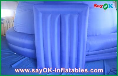 China Portable Inflatable Planetarium Dome Tent 6m 8m Blue Projection Dome for Education for sale