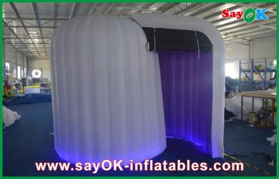 China Inflatable Photo Booth 3x2x2.3m with LED Lights for Party Rental Business for sale
