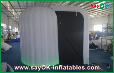 China Round Inflatable Photo Booth Enclosure 210D Oxford Cloth for Events and Parks for sale