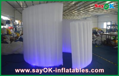 China Inflatable Photo Booth 3x2x1.5m 210D Polyester 12 Color LED Without Top for Rental Business for sale