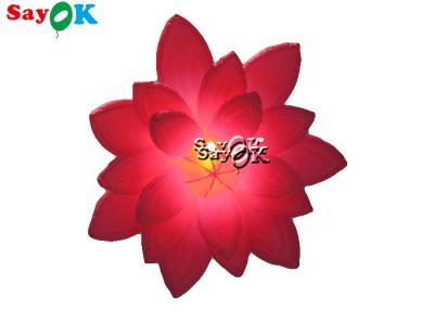China 1.5m Inflatable Hanging Flower Decoration with LED Light Wedding Party Oxford Cloth for sale