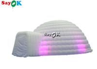 China Inflatable Igloo Tent 8ft Diameter with 20m LED Lighting Round Dome for Party Events for sale