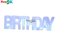 China 1.3m 190T Inflatable LED Letters for Birthday Party Event Decoration with Remote Control for sale