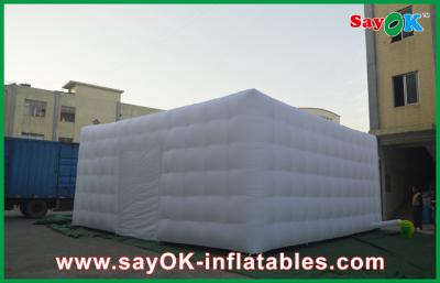 China Outwell Inflatable Air Tent Large Portable 4x3m PVC Nylon White Camping Shelter with Blower for sale