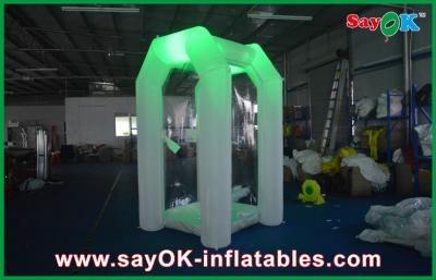 China Inflatable Money Grab Machine Booth 210D Polyester with LED Lights for Party Events for sale
