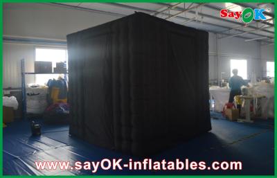China Round Inflatable Photo Booth Enclosure 2.5m PVC Party Tent with Blower for Events for sale