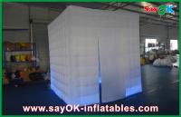 China Inflatable Photo Booth Cube 2.5m Portable LED Lighted Booth for Party Rental Event for sale