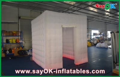 China Waterproof Inflatable Photo Booth with LED Lights 210D Oxford Cloth for Party for sale