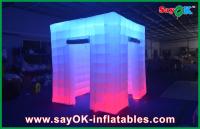 China Inflatable LED Photo Booth 2.4x2.4x2.5m Wedding Party Event Booth with CE Blower for sale