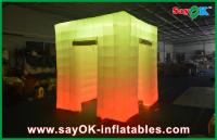 China Inflatable Photo Booth 2.4x2.4x2.5m with LED Light and Remote Control for Events for sale