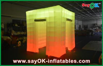 China Inflatable Photo Booth 2.4x2.4x2.5m with LED Light and Remote Control for Events for sale