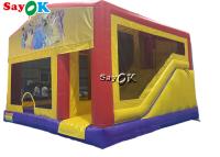 China Princess Print Themed Inflatable Bounce Slide With Ball Pit Pool for sale
