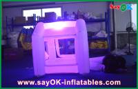 China Inflatable Money Booth 210D Polyester Cloth LED 12 Colors for Party Event Rental for sale