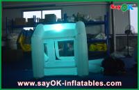 China Inflatable Photo Booth with 12 LED Lights for Party Rental Christmas Money Machine for sale